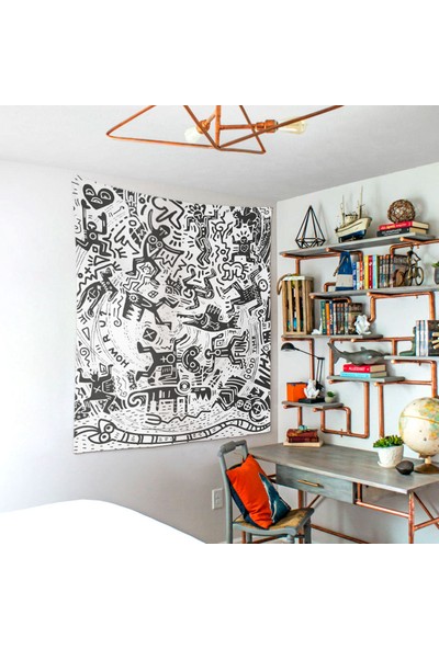 Wallhang Crazy People City Duvar Örtüsü 130X150 cm Wallhang Crazy People City Duvar Örtüsü 130X150 cm