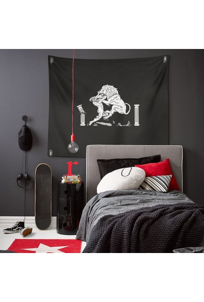 Wallhang Heracles & Lion Duvar Örtüsü 150X130 cm