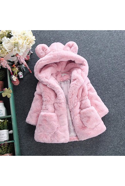 Vandor Girls Kız Çocuk Kış Faux Kürk Polar Tavşan Kulakları Kabarık Mont (Yurt Dışından) Vandor Girls Kız Çocuk Kış Faux Kürk Polar Tavşan Kulakları Kabarık Mont (Yurt Dışından)