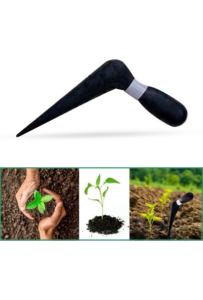 Badem10 Edoni Fide Dikme Aparatı Siyah Plastik 18 cm Badem10 Edoni Fide Dikme Aparatı Siyah Plastik 18 cm