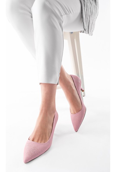 Marjin Kadın Sivri Burun Topuklu Ayakkabı Reyza