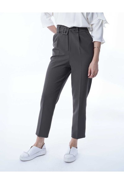 MissVina Kuşağı Çift Tokalı Pantolon