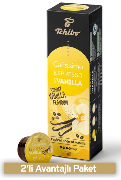 Tchibo Cafissimo Espresso Vanilya 2X10 Adet Kapsül Kahve Tchibo Cafissimo Espresso Vanilya 2X10 Adet Kapsül Kahve