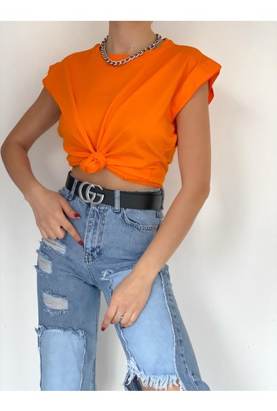 Noa Noa Vatka Görünümlü Sıfır Kol Bluz