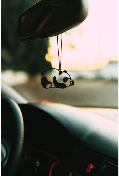 Oyunzu Araba Süsü Metal Panda Motif Dikiz Aynası Süsü Hediyelik