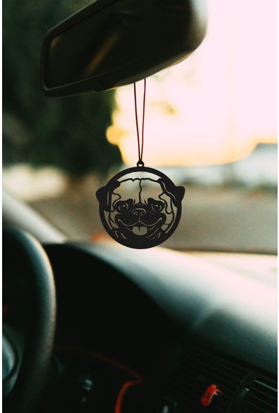 Oyunzu Araba Süsü Metal Tatlı Bulldog Dikiz Aynası Süsü Hediyelik