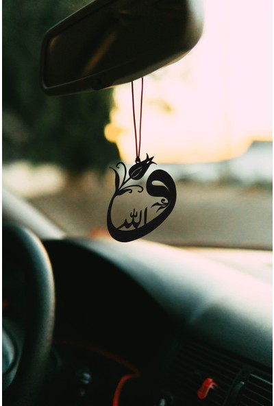 Oyunzu Araba Süsü Metal Vav Çiçek Desenli Dikiz Aynası Süsü Hediyelik