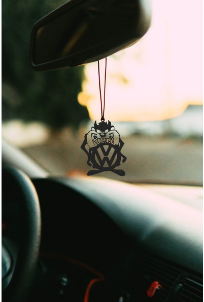 Oyunzu Araba Süsü Metal Tazmanya Volkswagen Dikiz Aynası Süsü Hediyelik