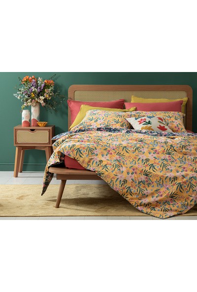 English Home Vivacity Bloom Pamuklu Çift Kişilik Nevresim Seti 200X220 cm Sarı English Home Vivacity Bloom Pamuklu Çift Kişilik Nevresim Seti 200X220 cm Sarı
