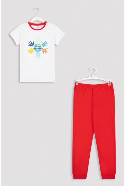 Penti Çok Renkli Unisex World 2li Pijama Takımı