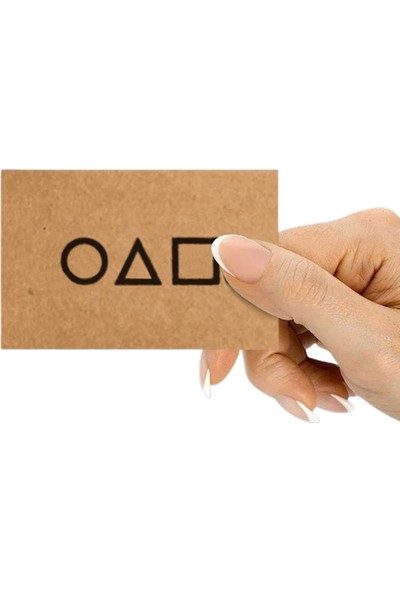 Squid Game Dizisi Kartvizit - Squid Game Iş Kartı