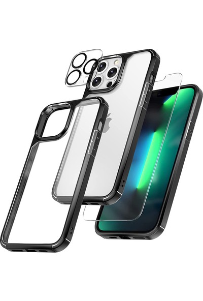 Kip GSM Apple iPhone 13 Pro 6.1 Inç Için Tasarlanan 1 Paket Temperli Cam Ekran Koruyucu + 1 Paket Kamera Lens Koruyucu (Askeri Sınıf Koruma) Darbeye Dayanıklı Ultra-Ince Defender Kılıf Kip GSM Apple iPhone 13 Pro 6.1 Inç Için Tasarlanan 1 Paket Temperli Cam Ekran Koruyucu + 1 Paket Kamera Lens Koruyucu (Askeri Sınıf Koruma) Darbeye Dayanıklı Ultra-Ince Defender Kılıf