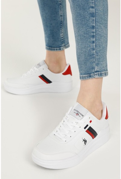 U.s. Polo Assn. Berkeley Beyaz Kadın Sneaker Spor Ayakkabı V5