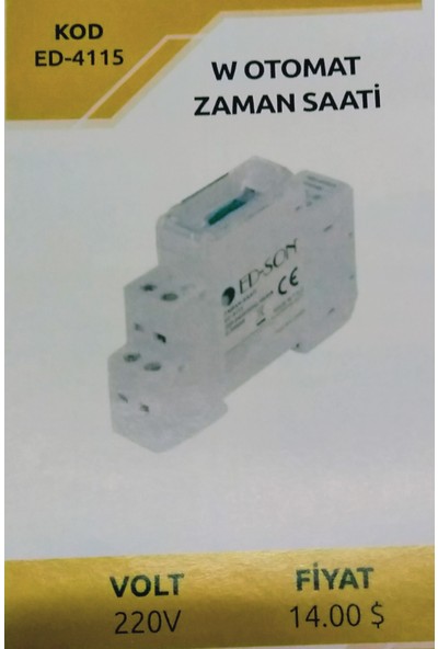 Edson W Otomat Tipi Zaman Saati Edson W Otomat Tipi Zaman Saati