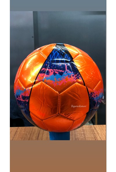 Toprock Parlak Dikişli Futbol Topu 5 Numara + Şişirme Pompası Hediyeli