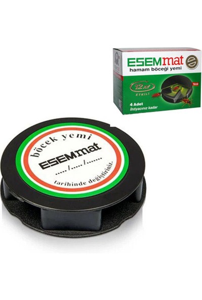 Esemmat Hamam Böceği Zehiri 12 Ay Etkili 4 Adet Esemmat Hamam Böceği Zehiri 12 Ay Etkili 4 Adet