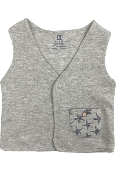 Bibaby Newdream Penye Bebek Yelek Gri