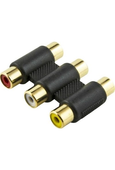 Xrj Rca 3'lü Ara Aparat Lale Ek Rca Birleştirici Rca Dişi Dişi