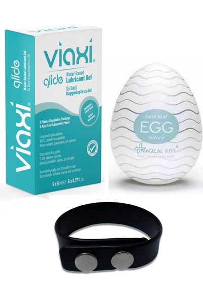 Glide Kayganlaştırıcı Jel 5x5 ml + Ozzy Store Egg Wavy Mastürbatör Ayarlanabilir Penis Halkası Glide Kayganlaştırıcı Jel 5x5 ml + Ozzy Store Egg Wavy Mastürbatör Ayarlanabilir Penis Halkası