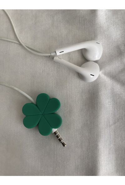 Kett Store Yeşil Yoncalı Şarj Aleti Kulaklık Kablo Koruyucu Kett Store Yeşil Yoncalı Şarj Aleti Kulaklık Kablo Koruyucu