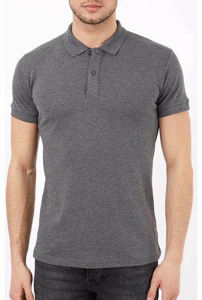 Belifanti Collection Erkek Polo Yaka Tişört T-Shirt Füme Belifanti Collection Erkek Polo Yaka Tişört T-Shirt Füme