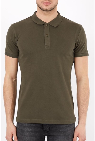 Belifanti Collection Erkek Polo Yaka Tişört T-Shirt Haki Belifanti Collection Erkek Polo Yaka Tişört T-Shirt Haki