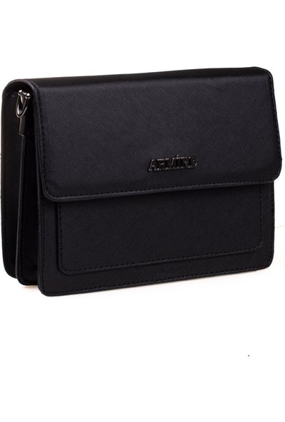 Armine Kadın Siyah Postacı Çantası