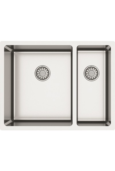 Viviano 1,5 Göz 44X58 cm El Yapımı Paslanmaz Çelik Evye