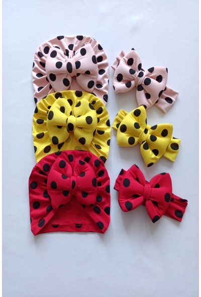 Diamondstar Kurdelalı Bebek Bone Bandana Seti Diamondstar Kurdelalı Bebek Bone Bandana Seti