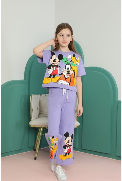 Harika Kids Kız Çocuk Ispanyol Paça Kısa Kollu Yazlık Basic Eşofman Takımı Harika Kids Kız Çocuk Ispanyol Paça Kısa Kollu Yazlık Basic Eşofman Takımı