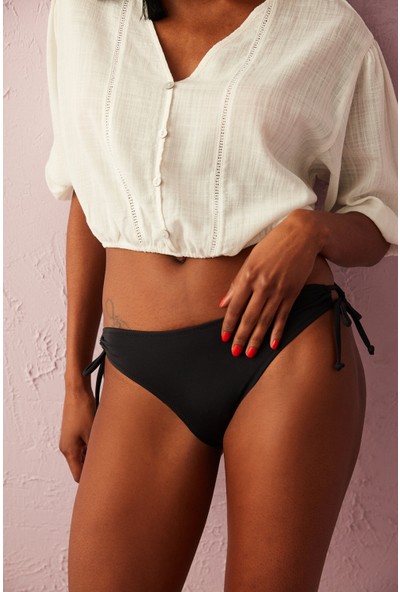 Siyah Basic Ring Bikini Altı Siyah Basic Ring Bikini Altı