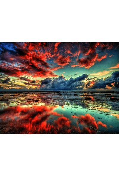Hobi Tedarik Kırmızı Bulutlar ve Manzara Çerçevesiz Sayılarla Boyama Hobi Seti 40 x 50 cm Hobi Tedarik Kırmızı Bulutlar ve Manzara Çerçevesiz Sayılarla Boyama Hobi Seti 40 x 50 cm