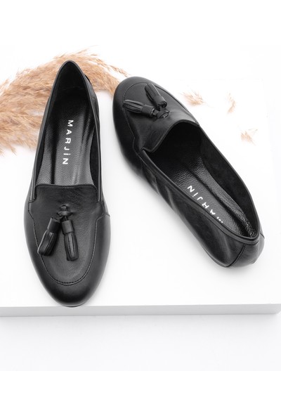 Marjin Kadın Hakiki Deri Loafer Comfort Ayakkabı Reyla