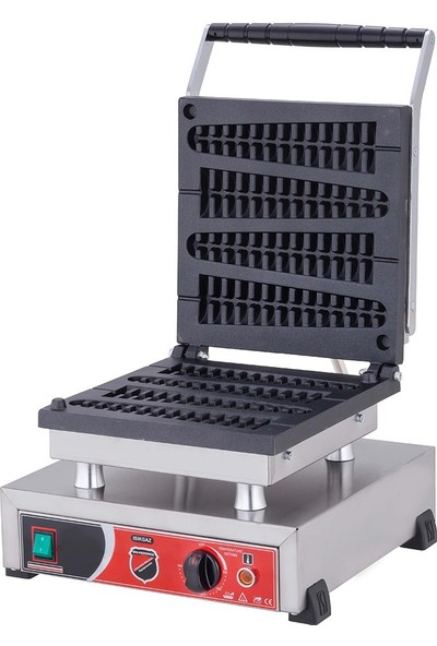 Işıkgaz Silverinox Endüstriyel Elektrikli Çubuk Waffle Makinesi 4 Lü Işıkgaz Silverinox Endüstriyel Elektrikli Çubuk Waffle Makinesi 4 Lü