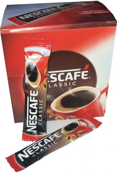 Nescafe Classic Kahve 2 gr - 50'lik 20 Kutu Nescafe Classic Kahve 2 gr - 50'lik 20 Kutu