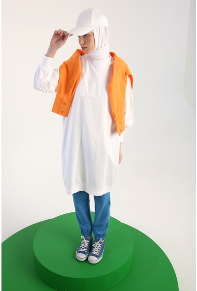 ALLDAY All Nakışlı Sweat Tunik