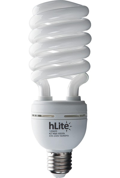 Hlite HLT122423 42W T4 Half Spiral Tasarruflu Ampül E27 Duy 6500K Beyaz Işık Hlite HLT122423 42W T4 Half Spiral Tasarruflu Ampül E27 Duy 6500K Beyaz Işık