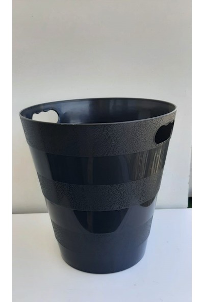 Poliwork Plastik Çöp Kovası 12,5 Lt Siyah Çok Amaçlı Kova
