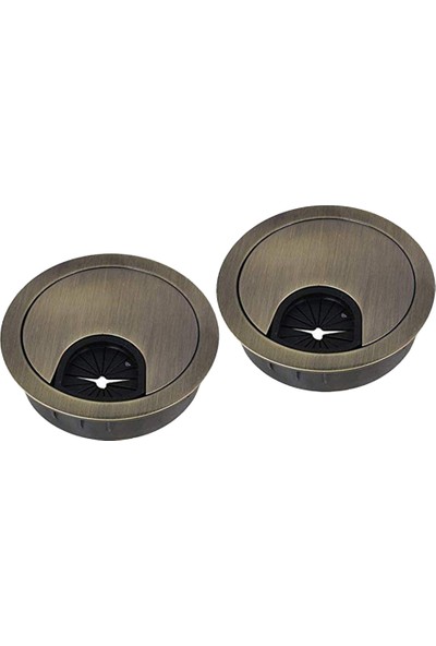 Flameer 2 Paket 60MM Bilgisayar Masası Masa Çinko Alaşım Grommet Kablo Bağlantı Noktası Tel Delik Kapak - Bronz (Yurt Dışından) Flameer 2 Paket 60MM Bilgisayar Masası Masa Çinko Alaşım Grommet Kablo Bağlantı Noktası Tel Delik Kapak - Bronz (Yurt Dışından)