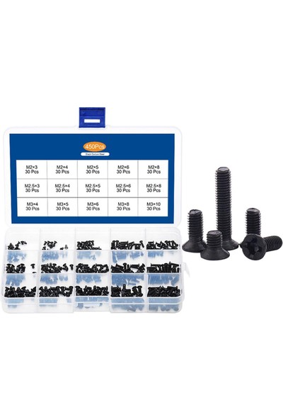 Flameer 450X M2 / M2.5 / M3 Yeni Laptop Dizüstü Vidalar Çeşitli W / Box Evrensel (Yurt Dışından) Flameer 450X M2 / M2.5 / M3 Yeni Laptop Dizüstü Vidalar Çeşitli W / Box Evrensel (Yurt Dışından)