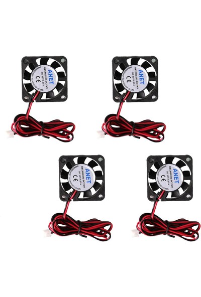 Flameer 4x Dc 12 V 40 mm Masaüstü Pc Bilgisayar Kasası Cpu Soğutucu Fırçasız Soğutma Fanı (Yurt Dışından)