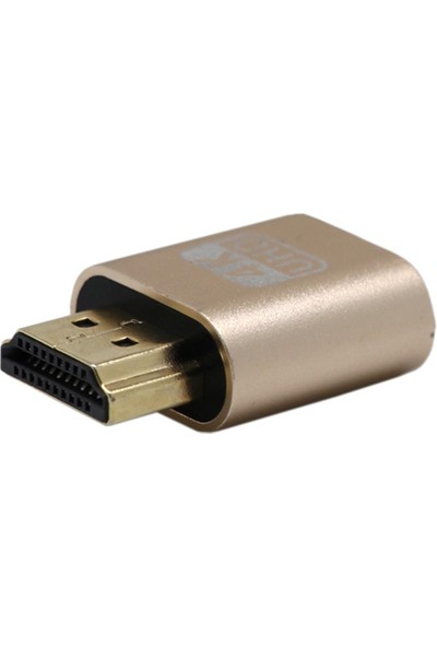 Flameer VGA Sanal Ekran Adaptörü Hdmı 1.4 Ddc Edıd Kukla Fiş Ekran Emülatörü Altın Altın (Yurt Dışından)