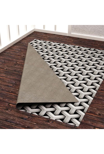 Ayze Home - Genç Odası - Geometrik Baskılı Halı - (100X150CM)