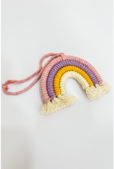 Misco Bebe Makrome Gökkuşağı Şeklinde Duvar, Kapı Süsü