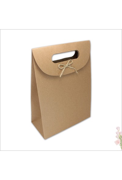 Süsle Bebek ve Parti El Geçmeli Kraft Karton Çanta, 26 x 19 x 9 cm - 1 Adet Süsle Bebek ve Parti El Geçmeli Kraft Karton Çanta, 26 x 19 x 9 cm - 1 Adet