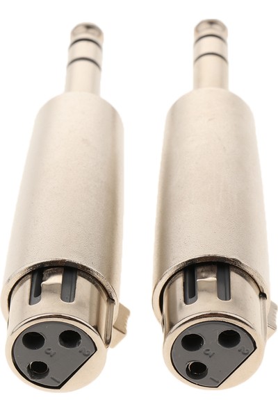 Flameer 2 Parça 6.35MM Mono Erkek Fiş 3 Pin Xlr Kadın Ses Konnektörleri Adaptörler (Yurt Dışından) Flameer 2 Parça 6.35MM Mono Erkek Fiş 3 Pin Xlr Kadın Ses Konnektörleri Adaptörler (Yurt Dışından)