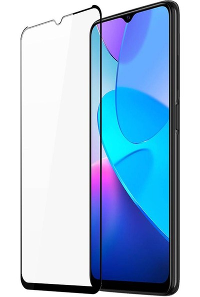 Microcase Vivo Y11S Tam Kaplayan Çerçeveli Tempered Ekran Koruyucu - Siyah