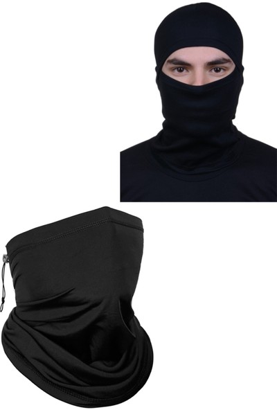 E-Taktik Siyah Boyunluk Kar Maskesi Bere Ipli ve Ipsiz Seti E-Taktik Siyah Boyunluk Kar Maskesi Bere Ipli ve Ipsiz Seti