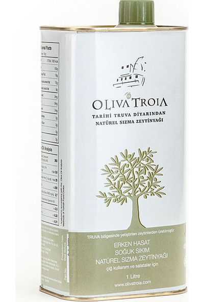 Oliva Troia Erken Hasat Soğuk Sıkım Natürel Sızma Zeytinyağı 1 Lt Oliva Troia Erken Hasat Soğuk Sıkım Natürel Sızma Zeytinyağı 1 Lt