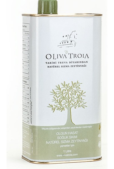 Oliva Troia Olgun Hasat Soğuk Sıkım Natürel Sızma Zeytinyağı 1lt